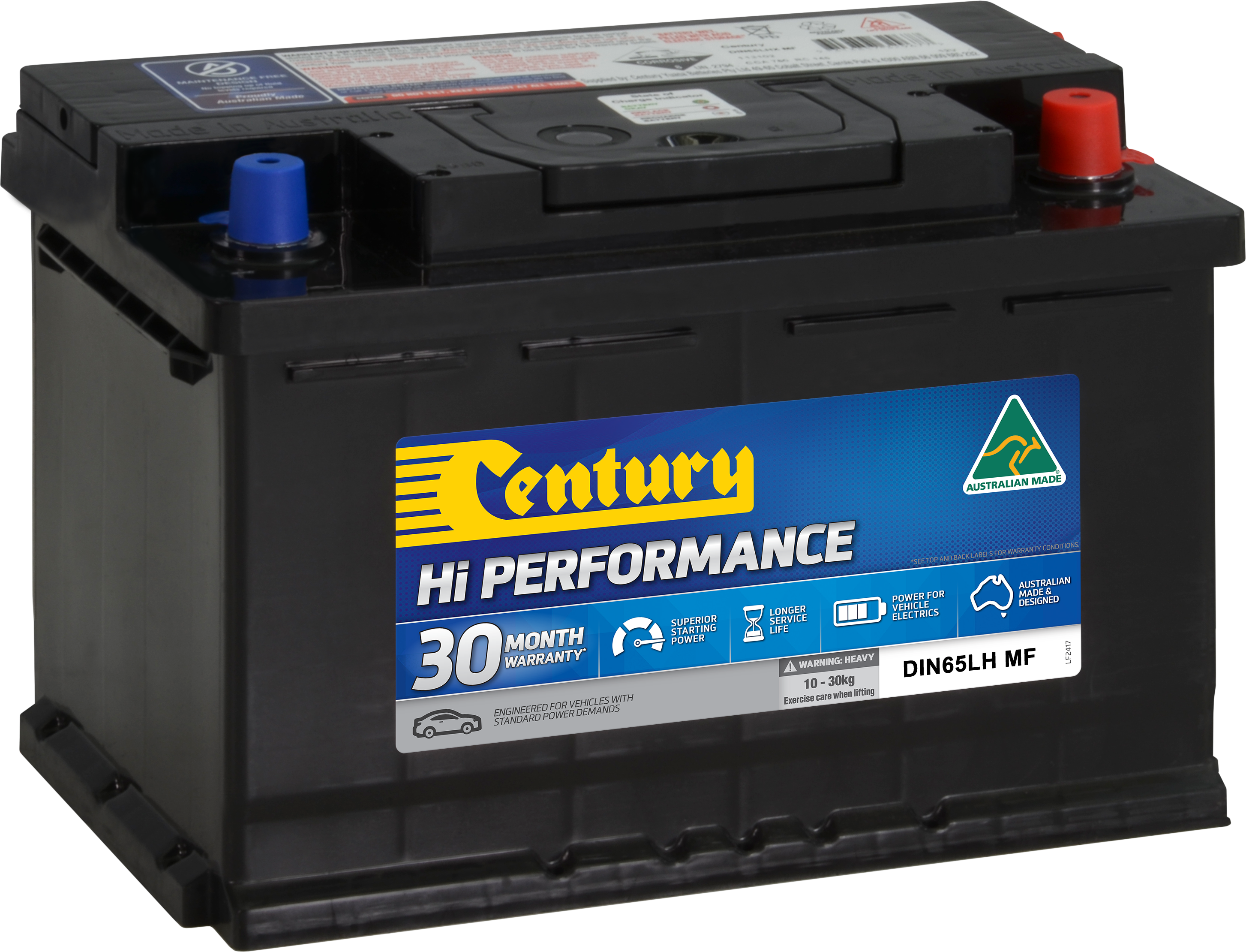 Century Hi Performance DIN65LH MF Battery | Battery Barn Bundaberg