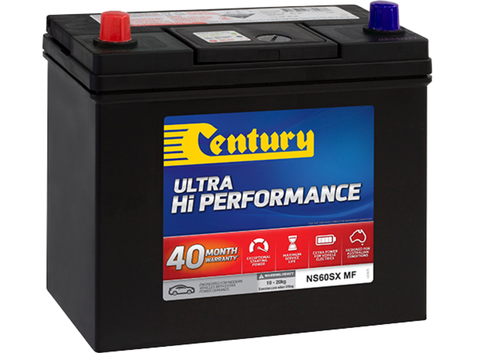 Century Ultra Hi Performance NS60SX MF Battery | Battery Barn Bundaberg