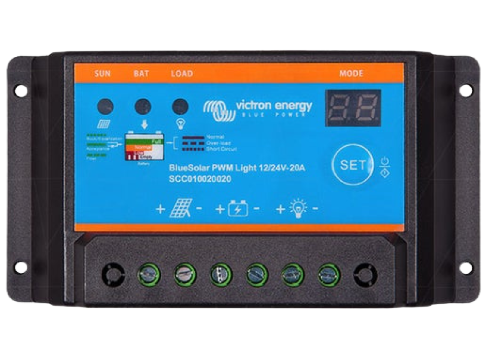 Victron BlueSolar PWM-Light 12V/24V 20A Solar Charge Controller ...