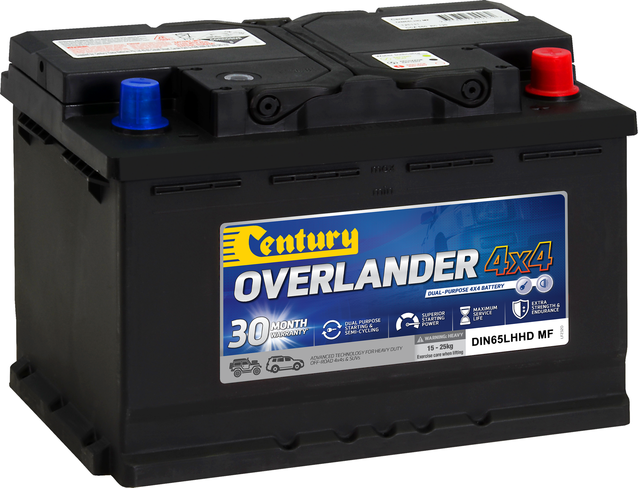 Century Overlander DIN65LHHDMF 4x4 Battery | Battery Barn Bundaberg