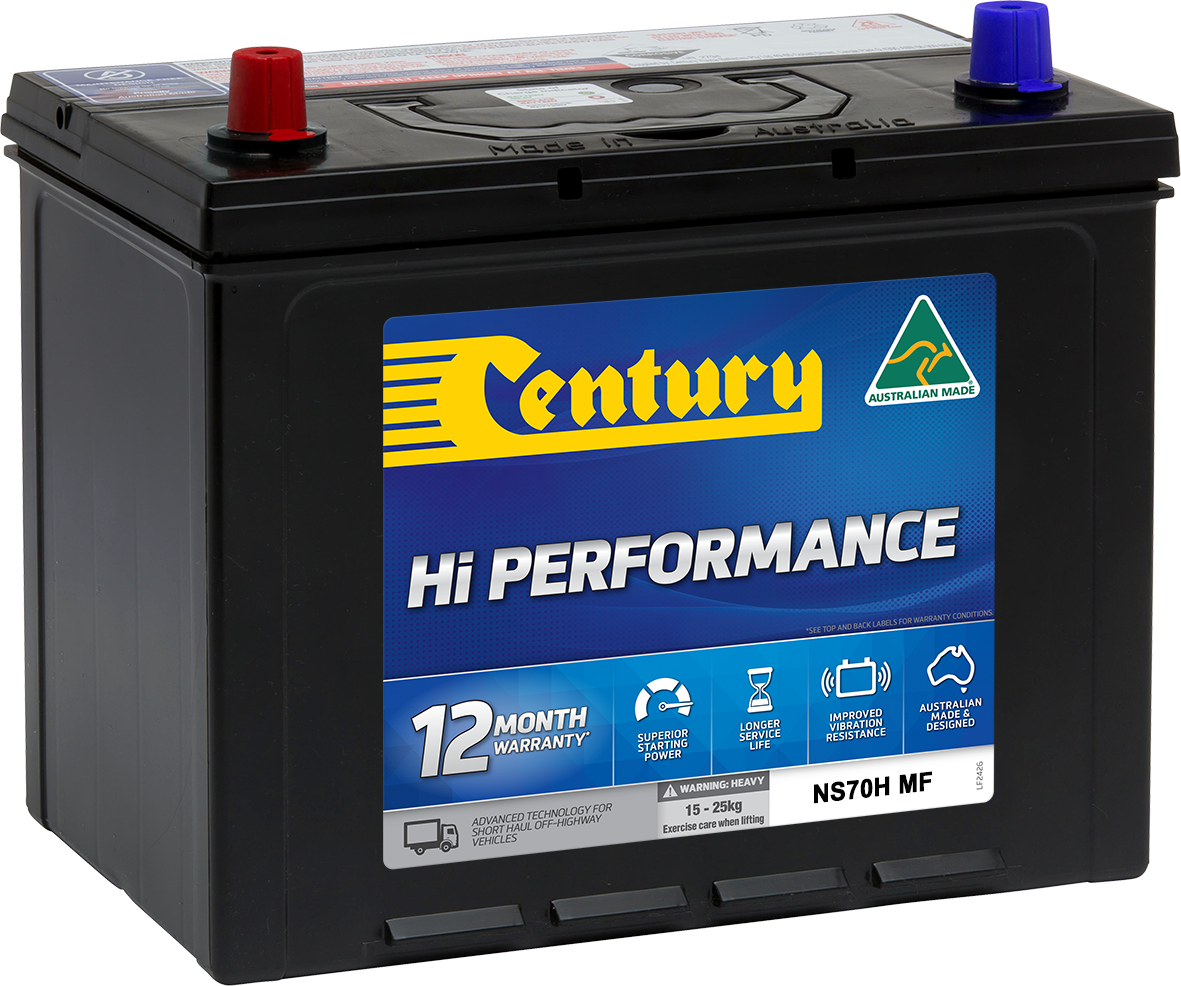Century Hi Performance NS70H MF Battery | Battery Barn Bundaberg