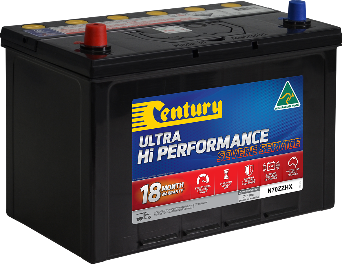 Century Ultra Hi Performance N70ZZHX Severe Service Battery | Battery ...
