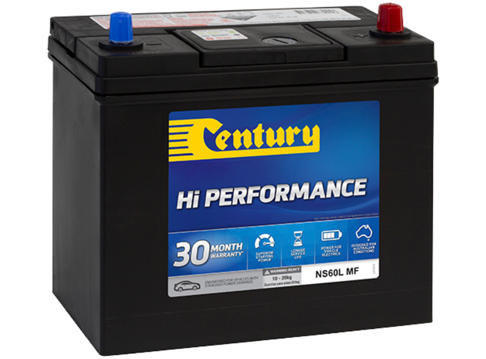 Century Hi Performance NS60L MF Battery | Battery Barn Bundaberg
