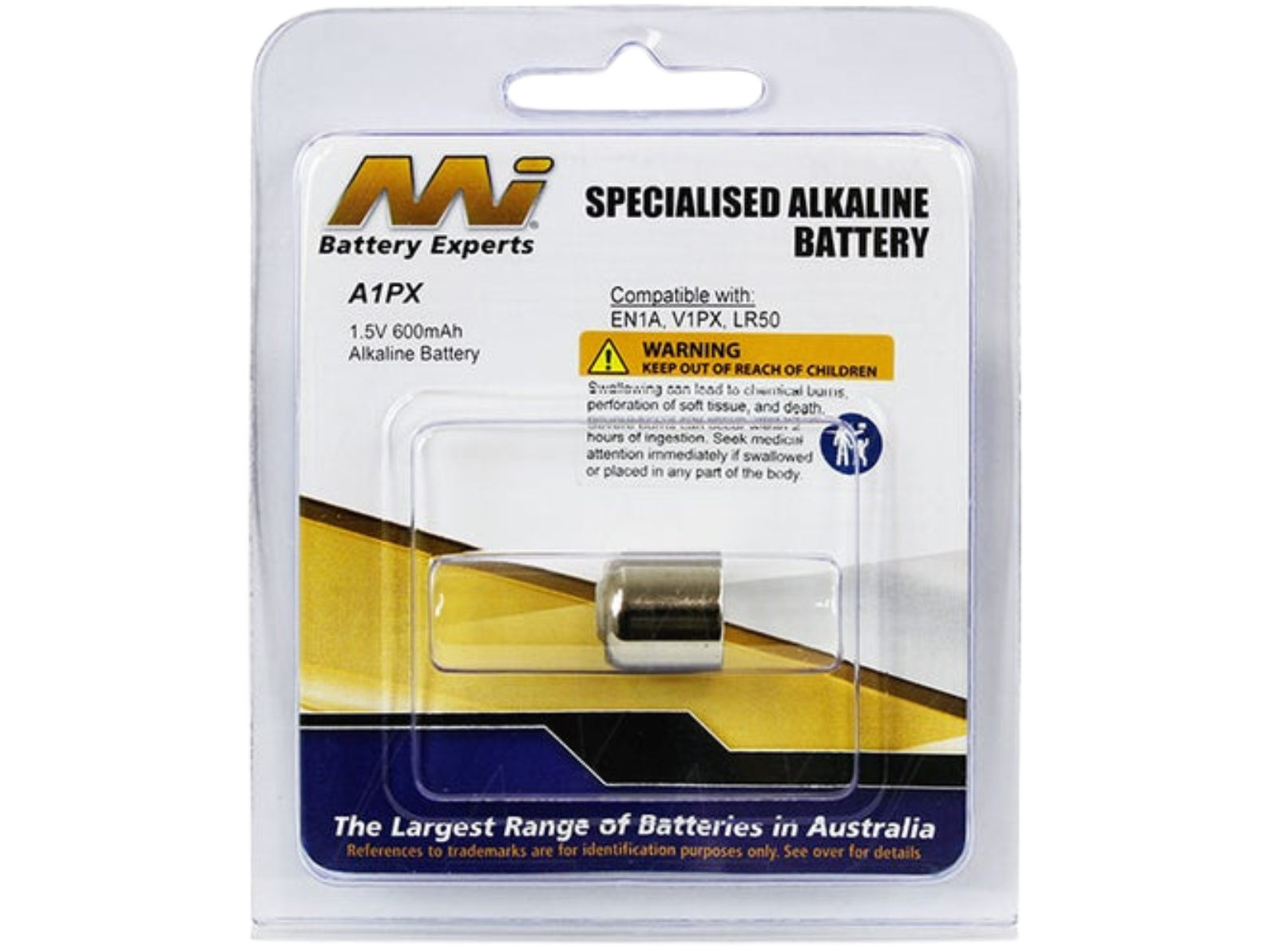 Master Instruments A1PX-BP1 1.5V Alkaline 600mAh | Battery Barn Bundaberg