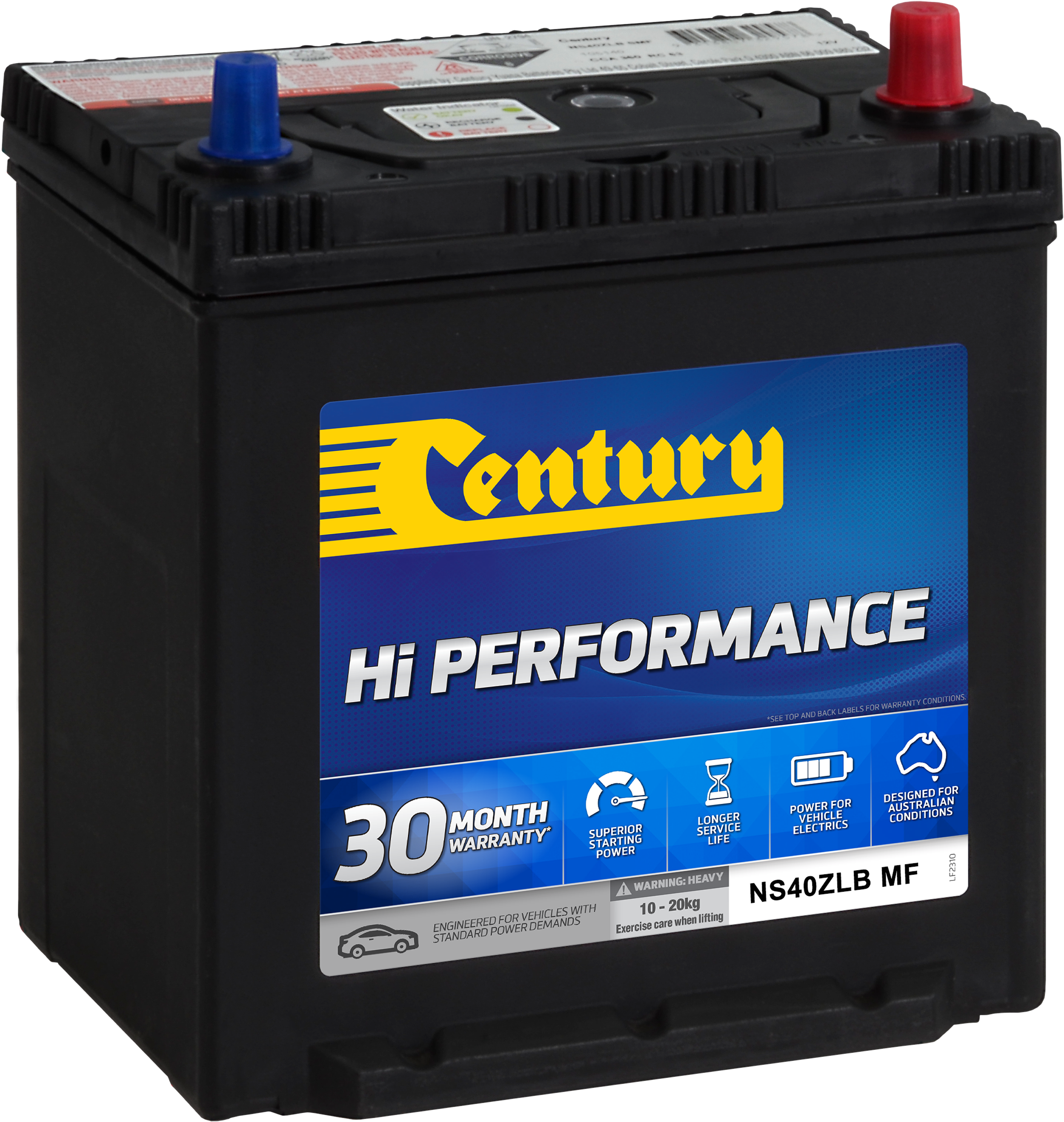Century Hi Performance NS40ZL MF Battery | Battery Barn Bundaberg
