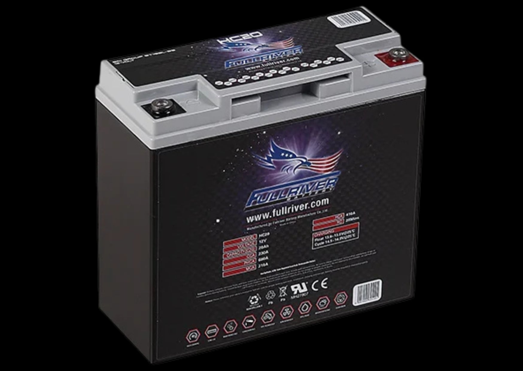 Fullriver HC20 AGM High Cranking Battery | Battery Barn Bundaberg