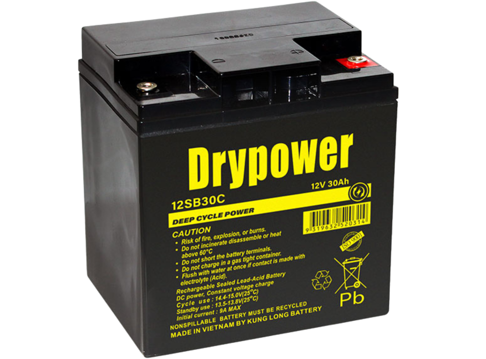 Drypower 12SB30C SLA-VRLA Battery | Battery Barn Bundaberg