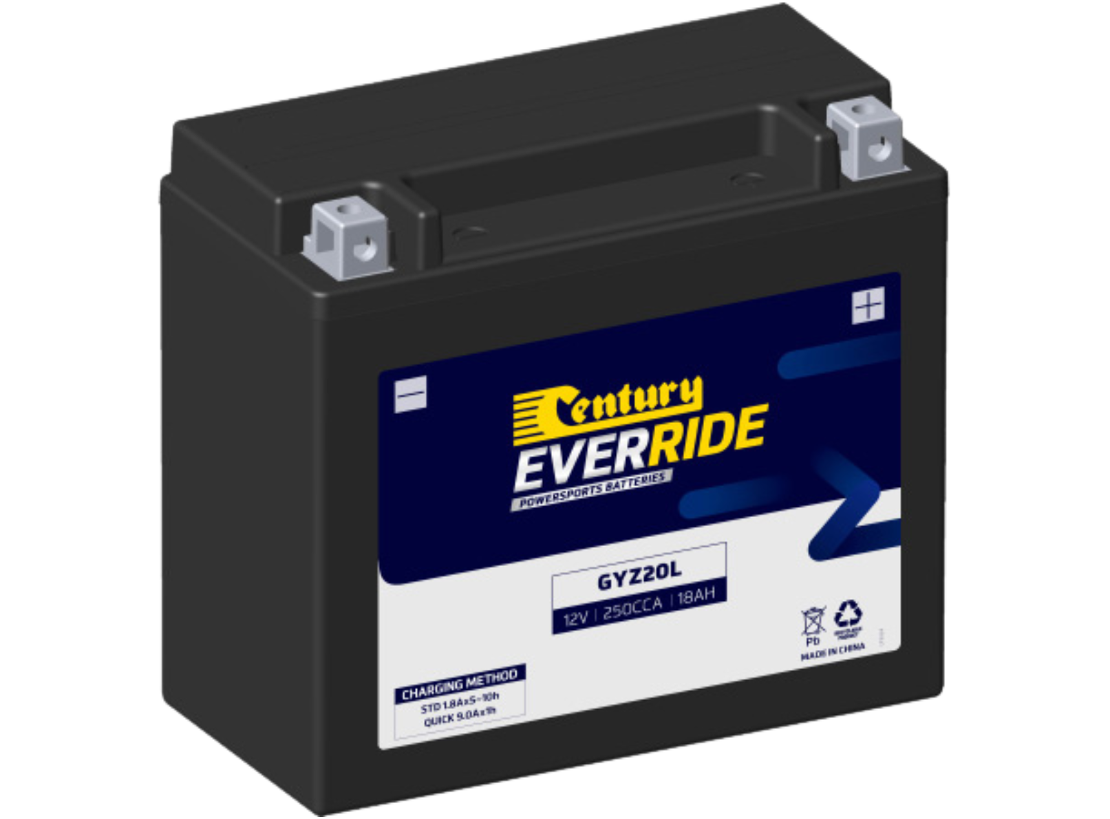 Century EverRide Heavy Duty AGM GYZ20L battery | Battery Barn Bundaberg