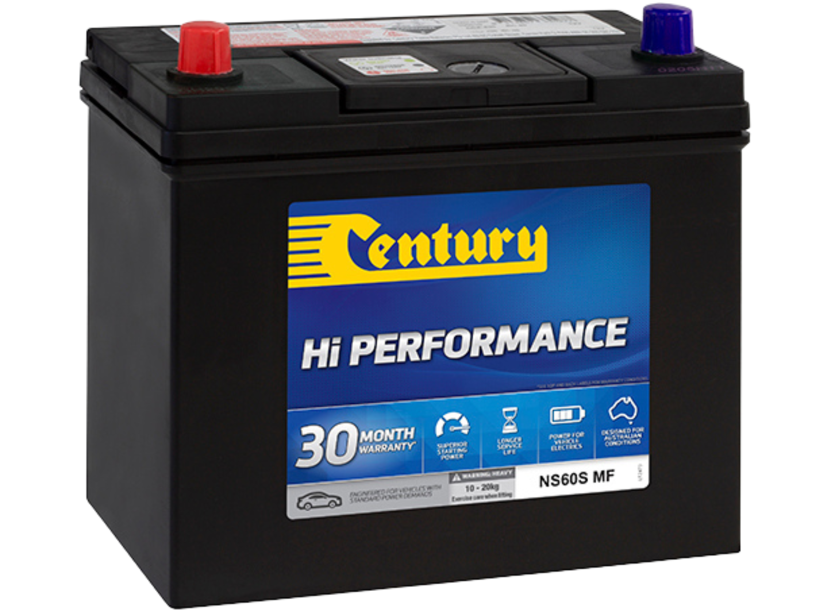 Century Hi Performance NS60S MF Battery | Battery Barn Bundaberg