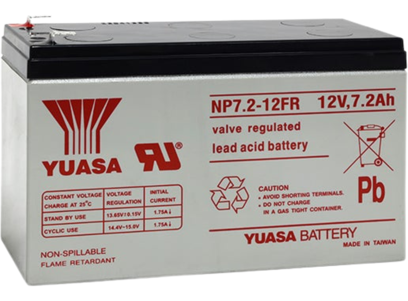 Yuasa NP7.2-12FR 12V 7.2Ah VRLA Battery | Battery Barn Bundaberg