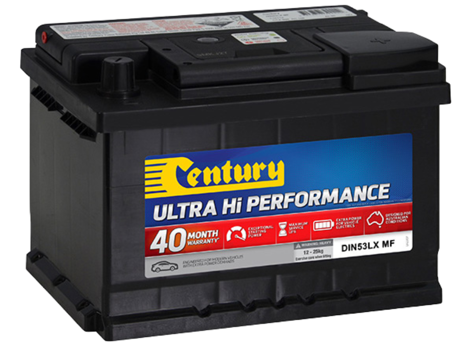 Century Ultra Hi Performance DIN53LX MF Battery | Battery Barn Bundaberg