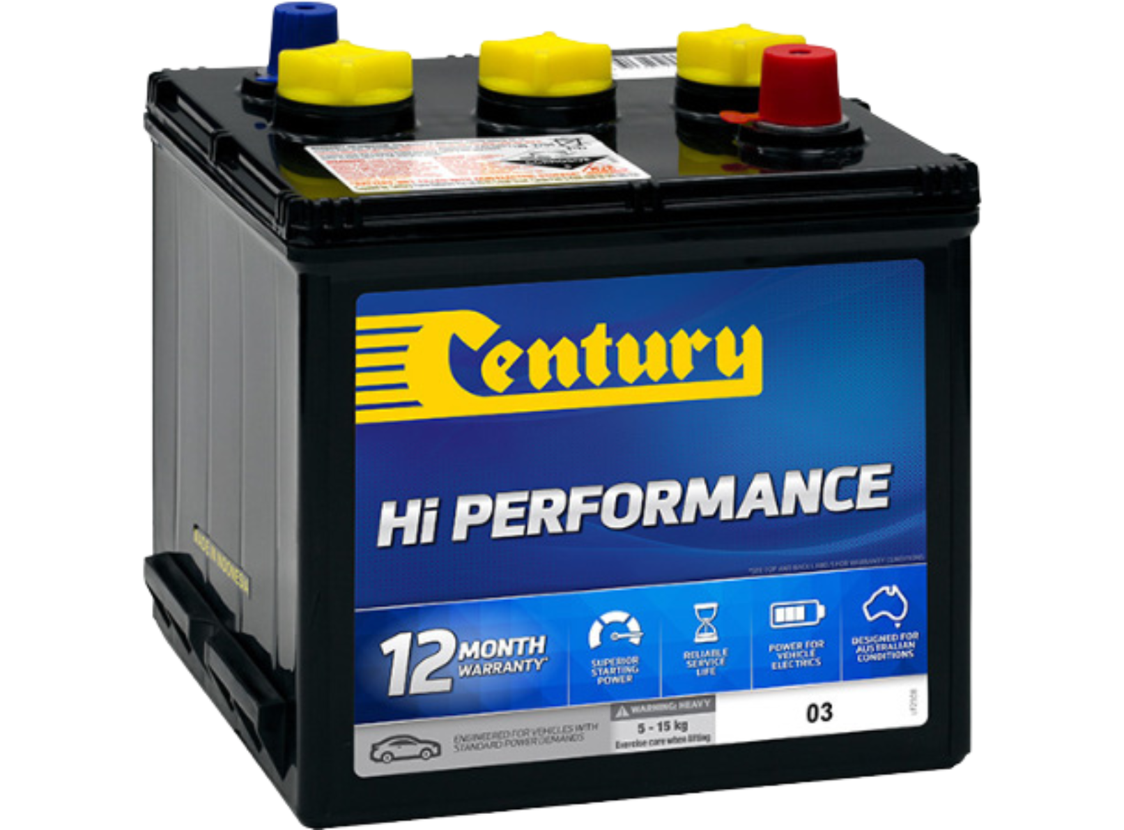 03 Century 6V Hi Performance Century Battery | Battery Barn Bundaberg