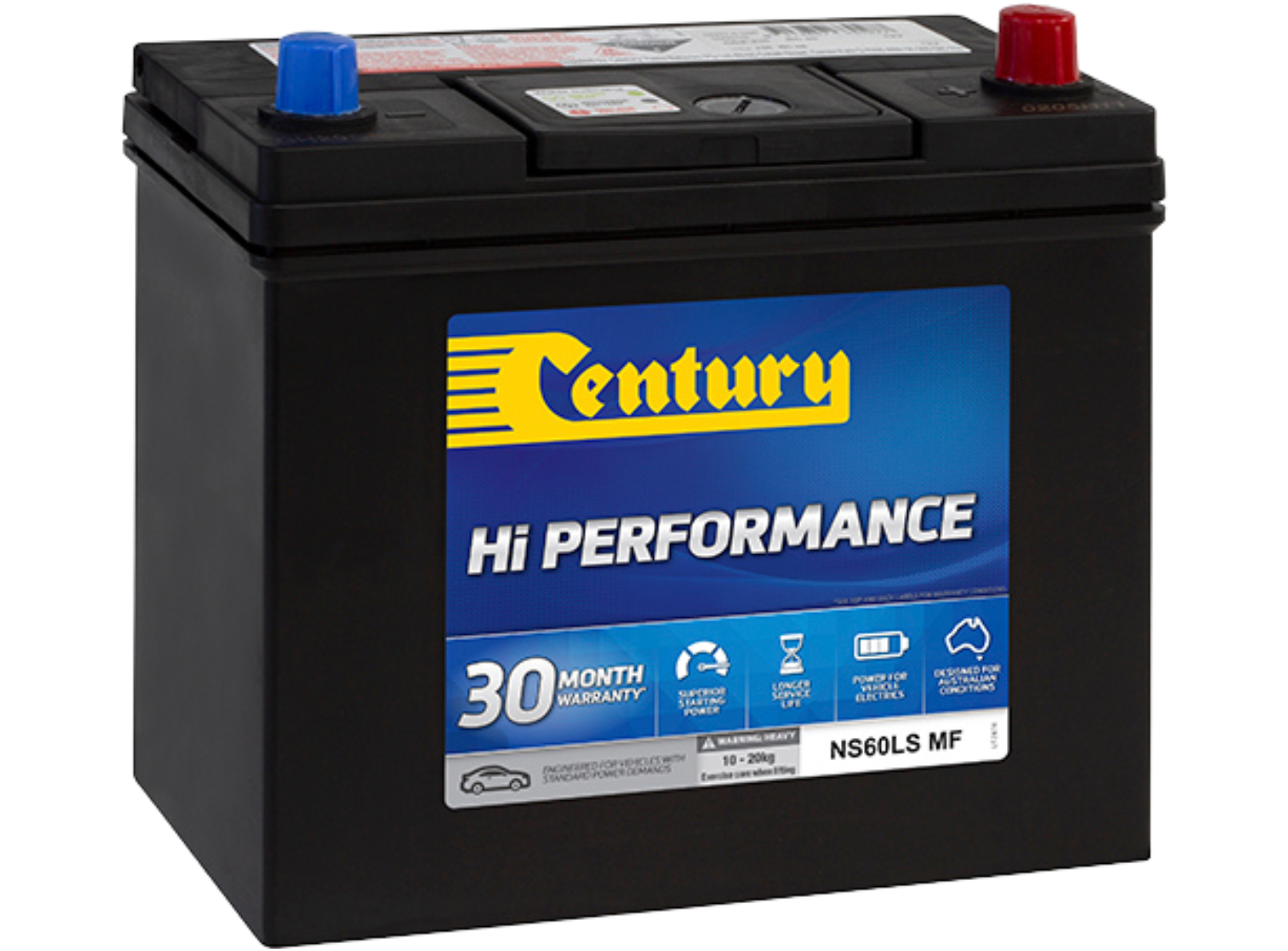 Century Hi Performance NS60LS MF Battery | Battery Barn Bundaberg