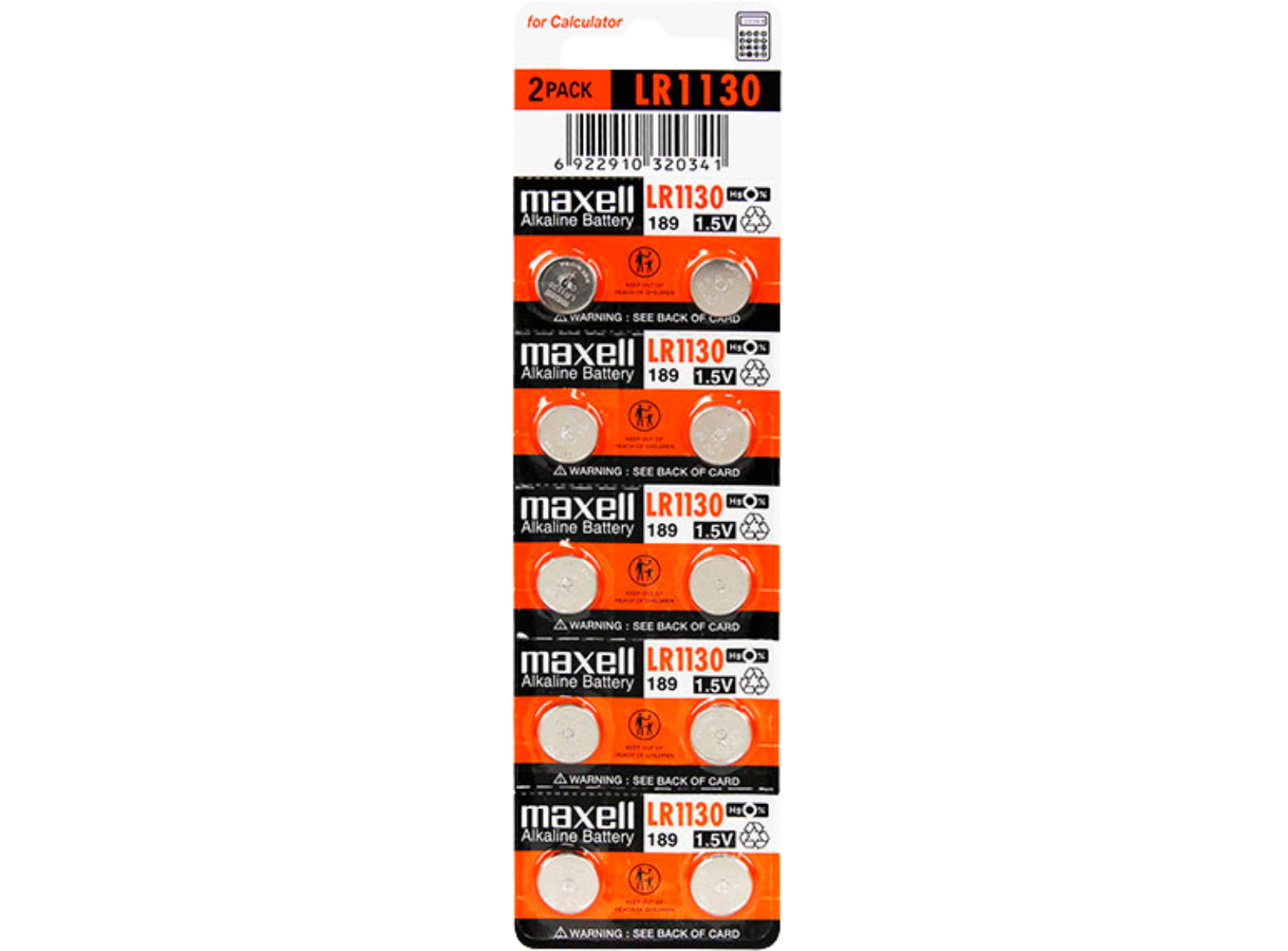 Maxell LR1130 Alkaline 1.5V Calculator Battery | Battery Barn Bundaberg