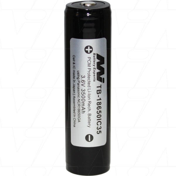 TB-18650IC35 Protected Lithium Ion Torch Battery | Battery Barn Bundaberg